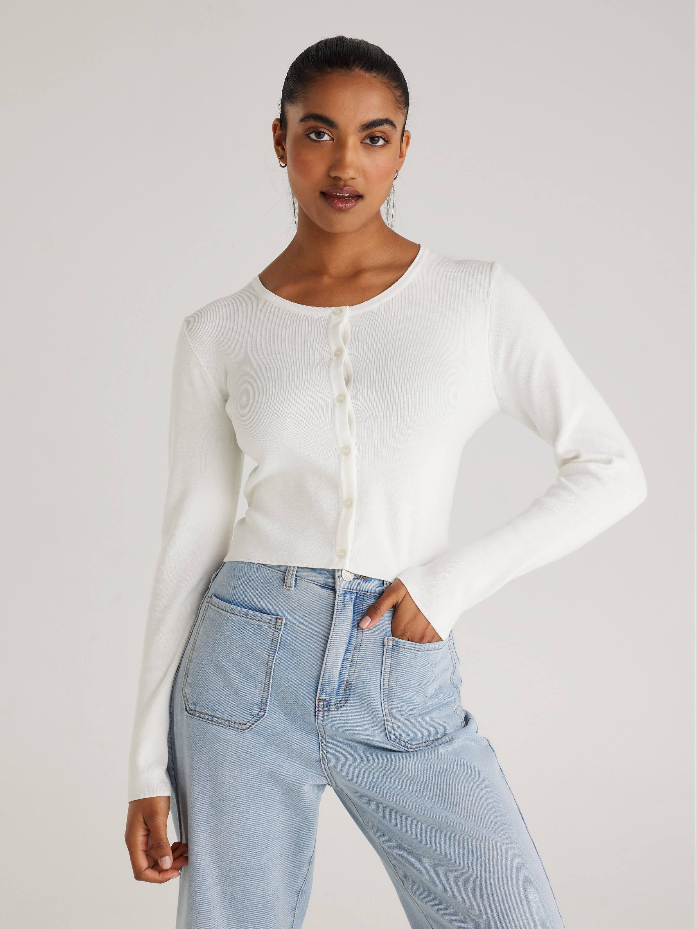 Women's Knit Cardi's - Crop & Long Knit Cardigans | Dotti