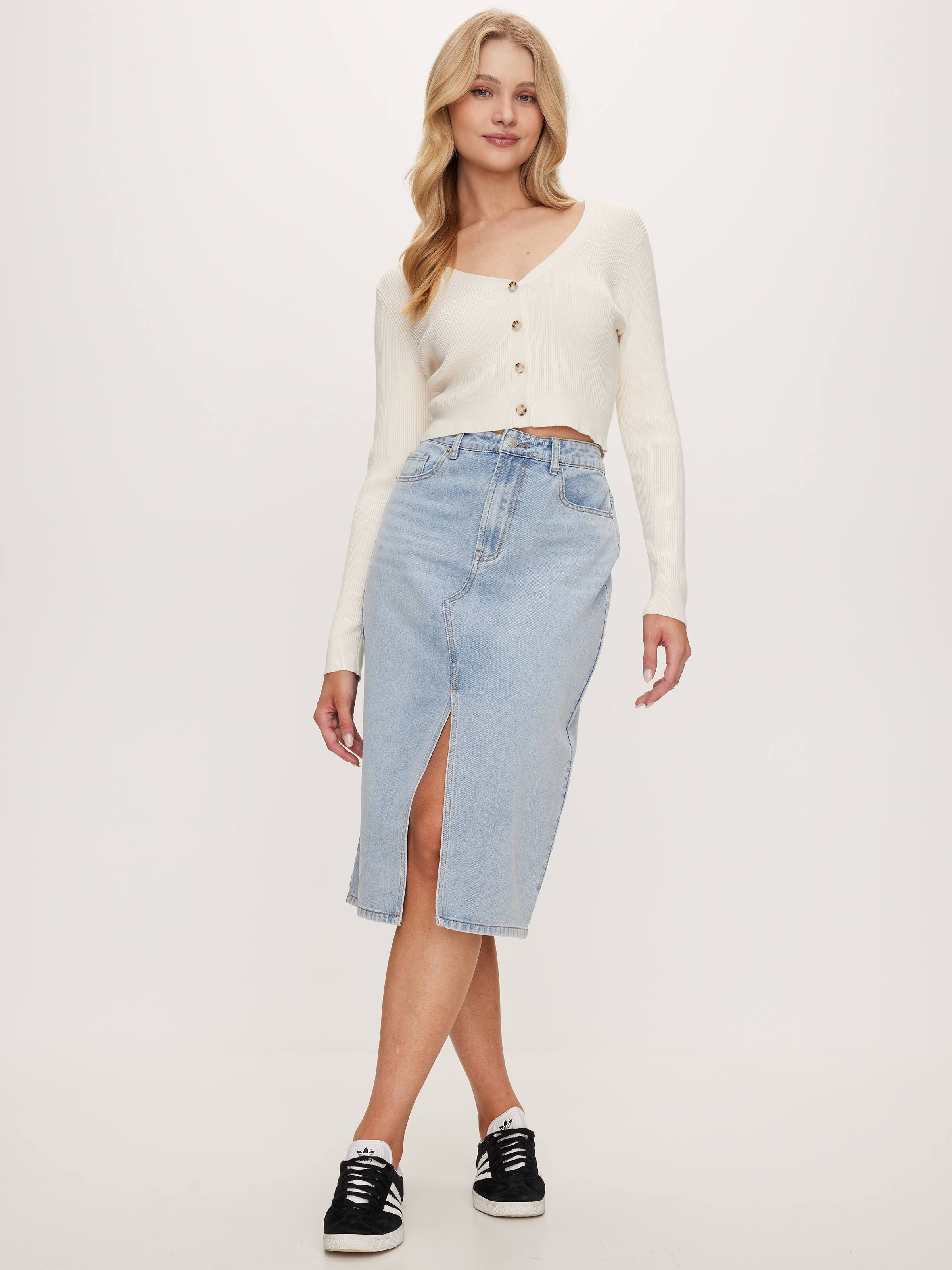 Women's Knit Cardi's - Crop & Long Knit Cardigans | Dotti