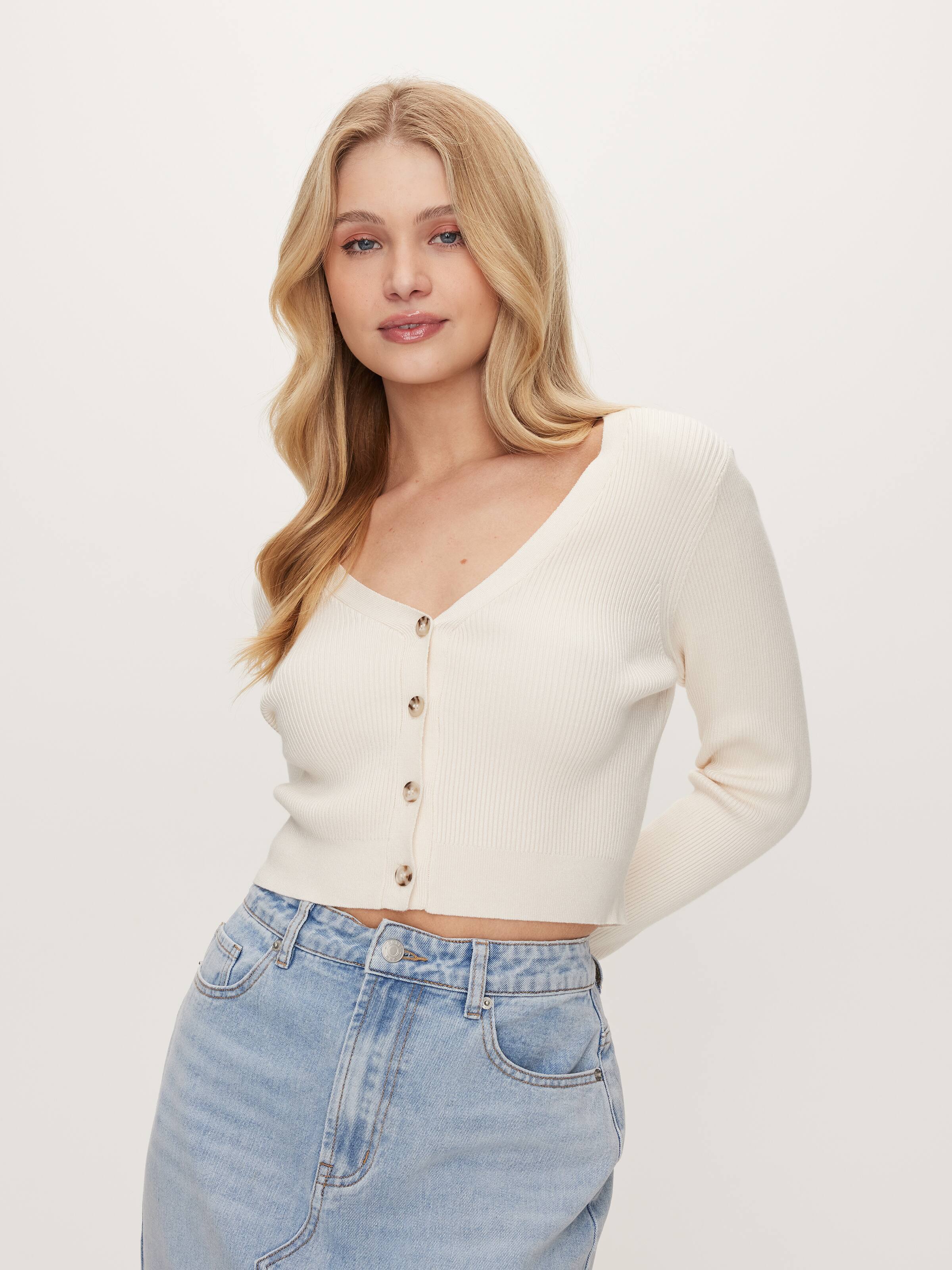 Women's Knit Cardi's - Crop & Long Knit Cardigans | Dotti