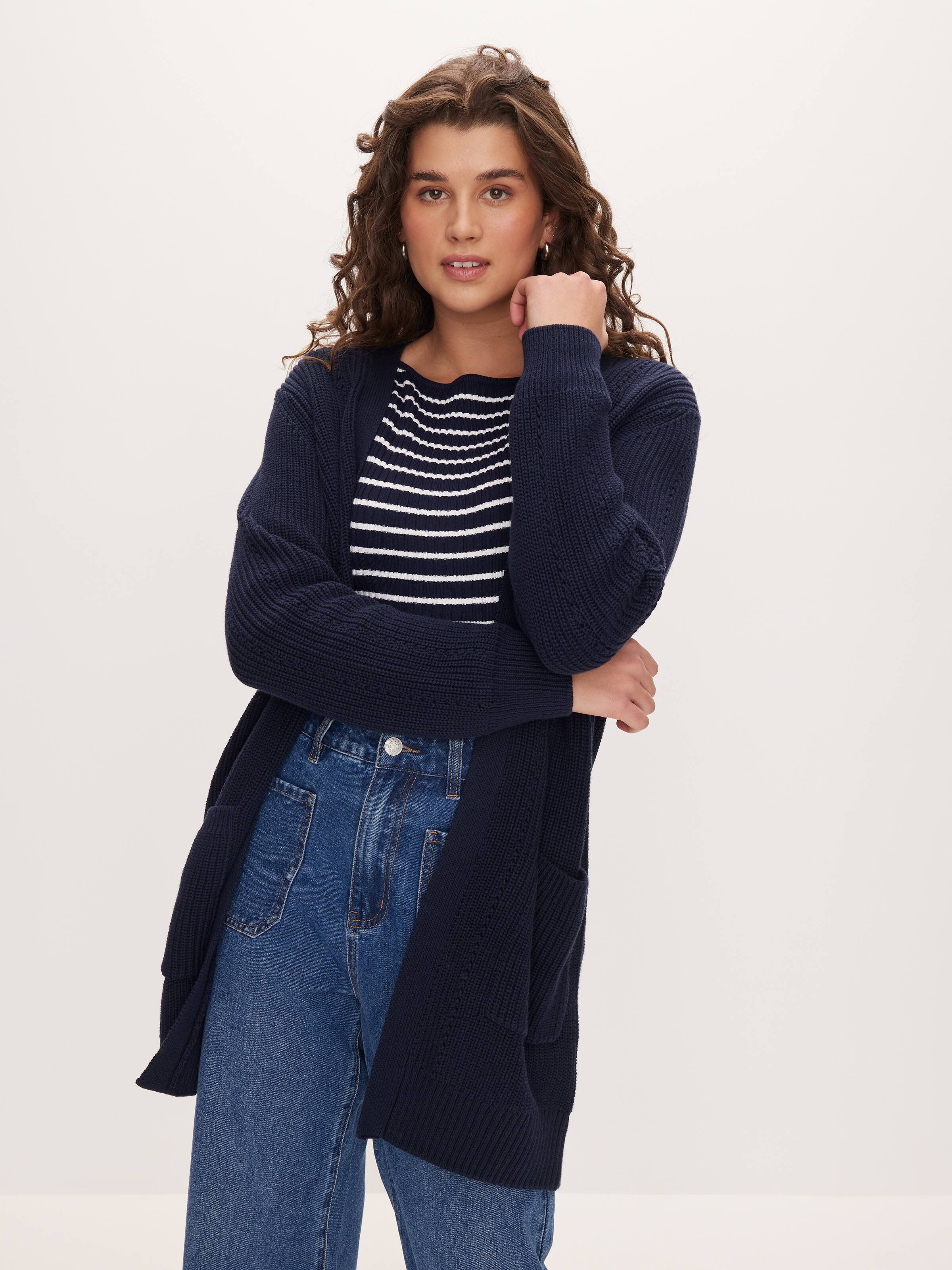 Women's Knit Cardi's - Crop & Long Knit Cardigans | Dotti