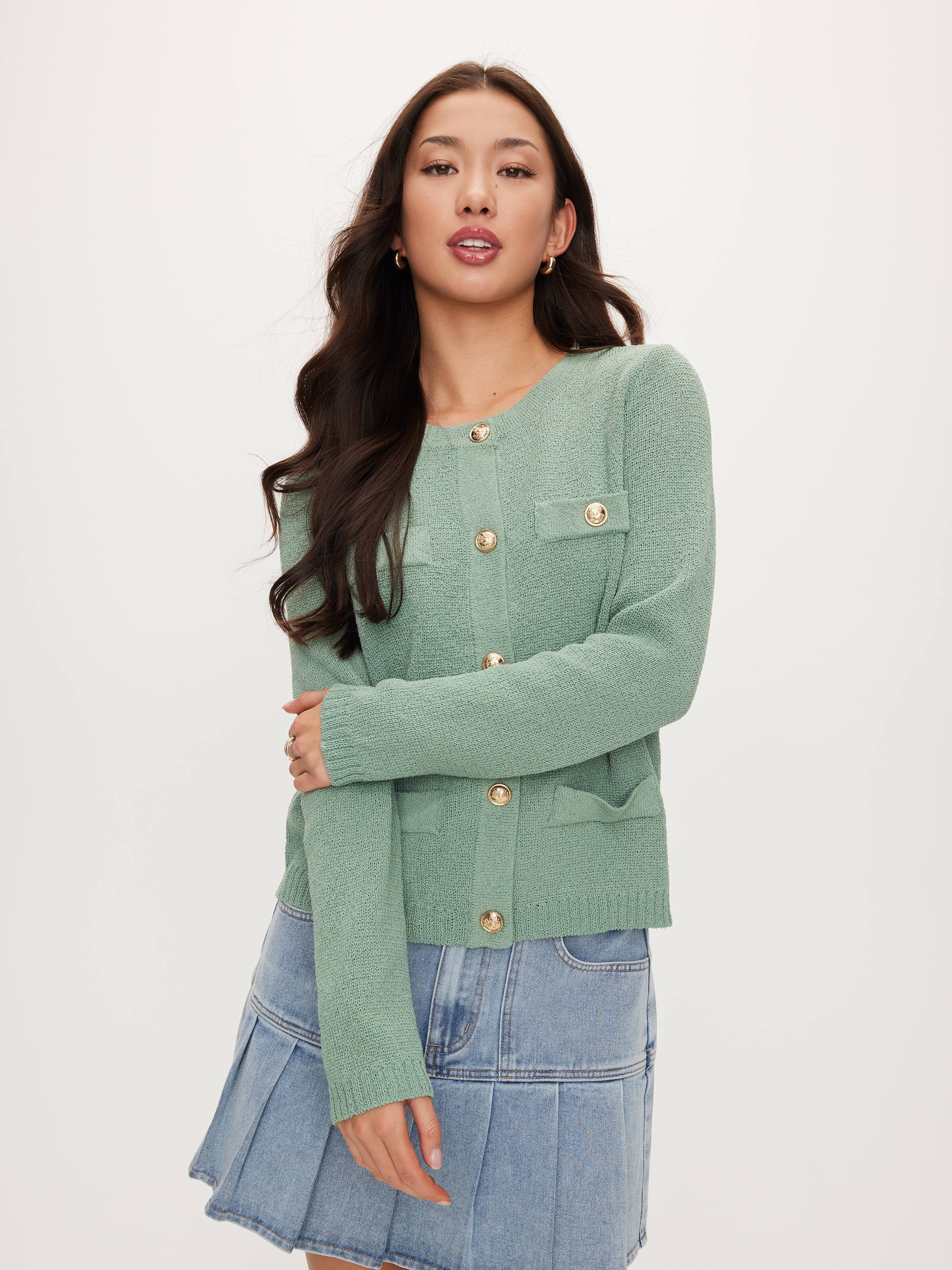 Women's Knit Cardi's - Crop & Long Knit Cardigans | Dotti
