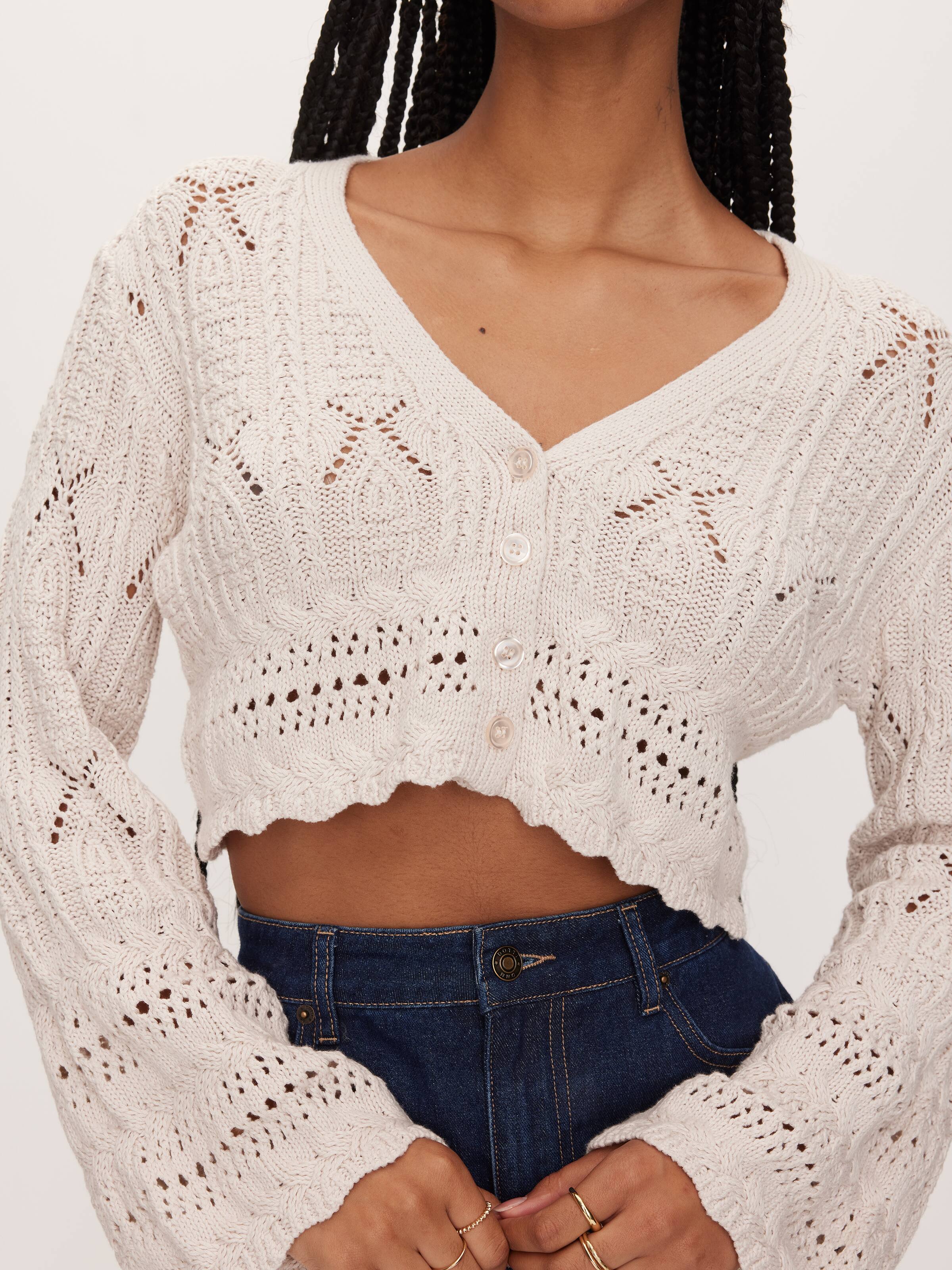 Women's Knit Cardi's - Crop & Long Knit Cardigans | Dotti