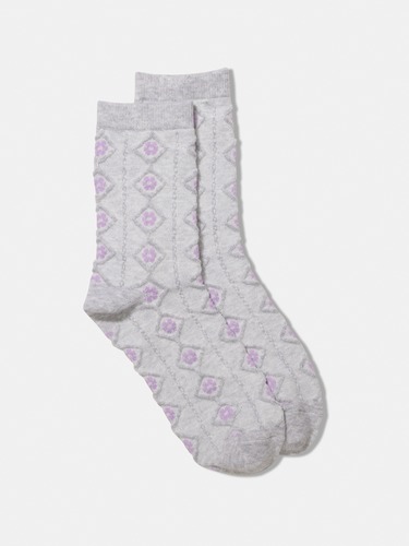 Cable Texture Crew Sock