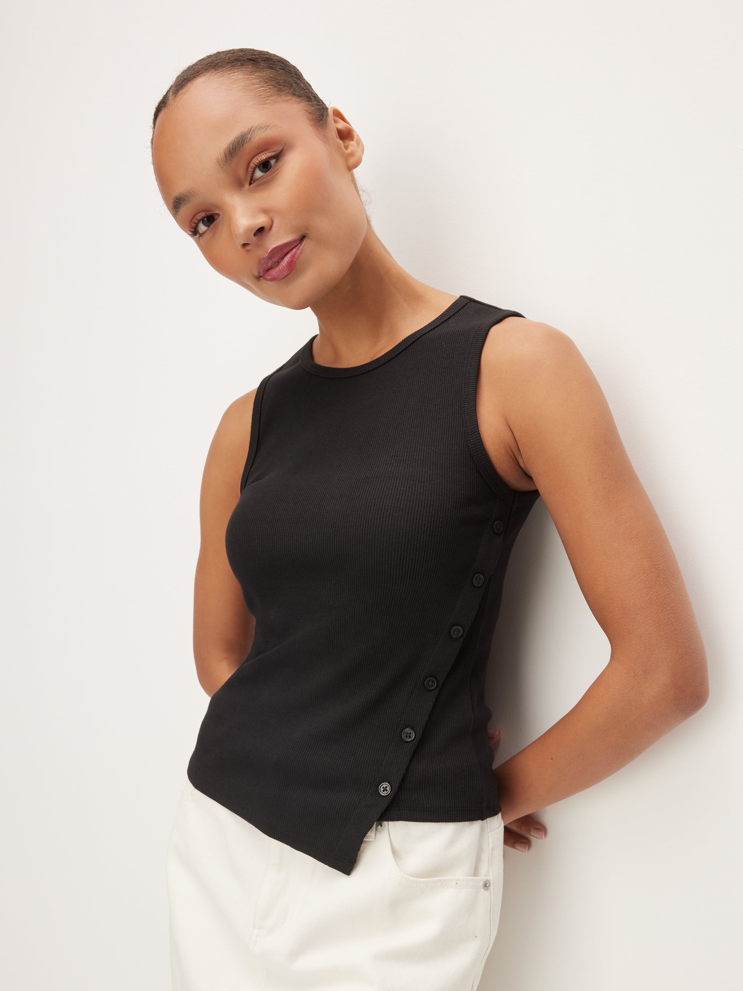 Asymmetrical Rib Tank - Dotti Online
