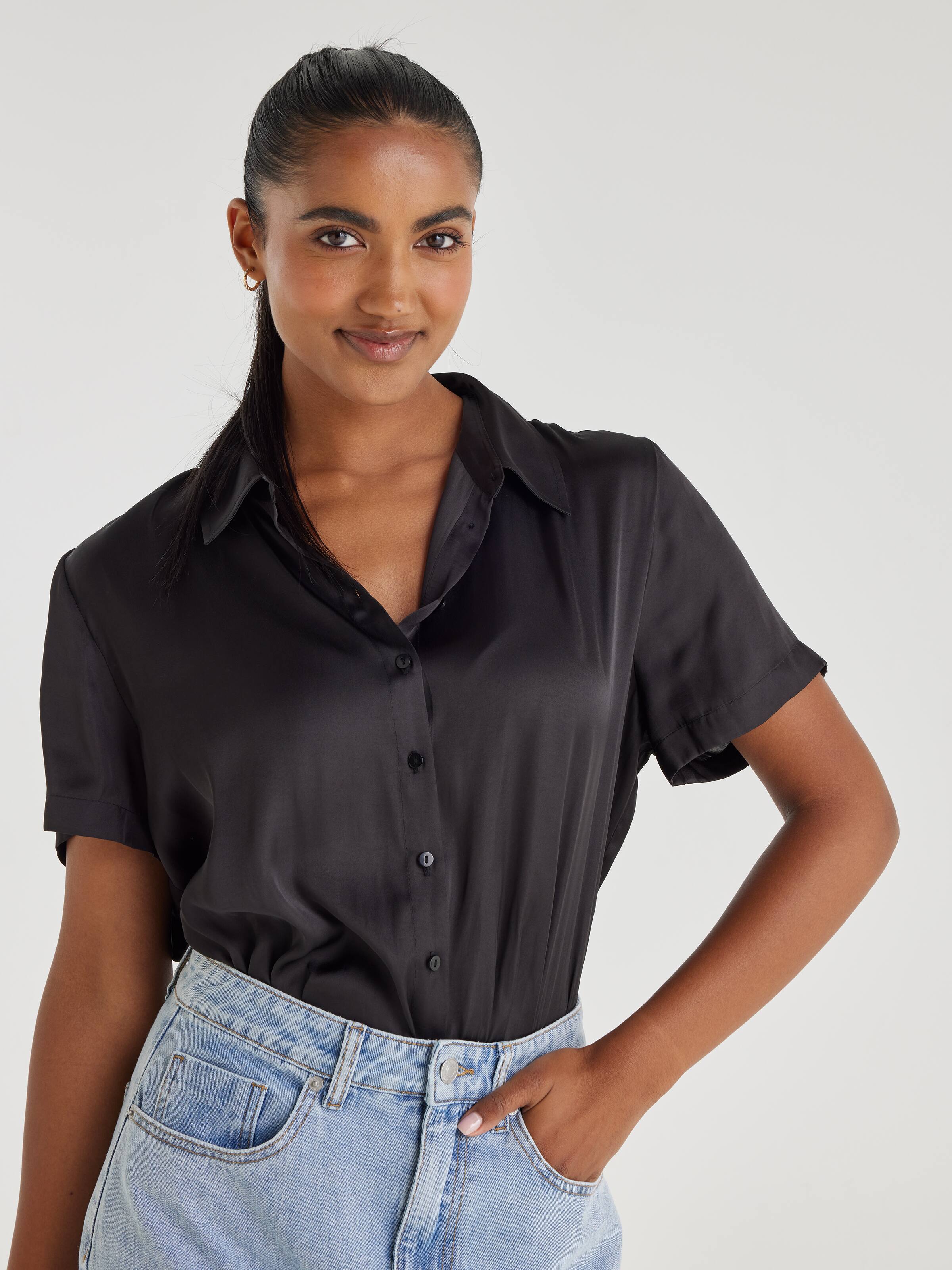 Cleopatra Satin Shirt - Dotti Online