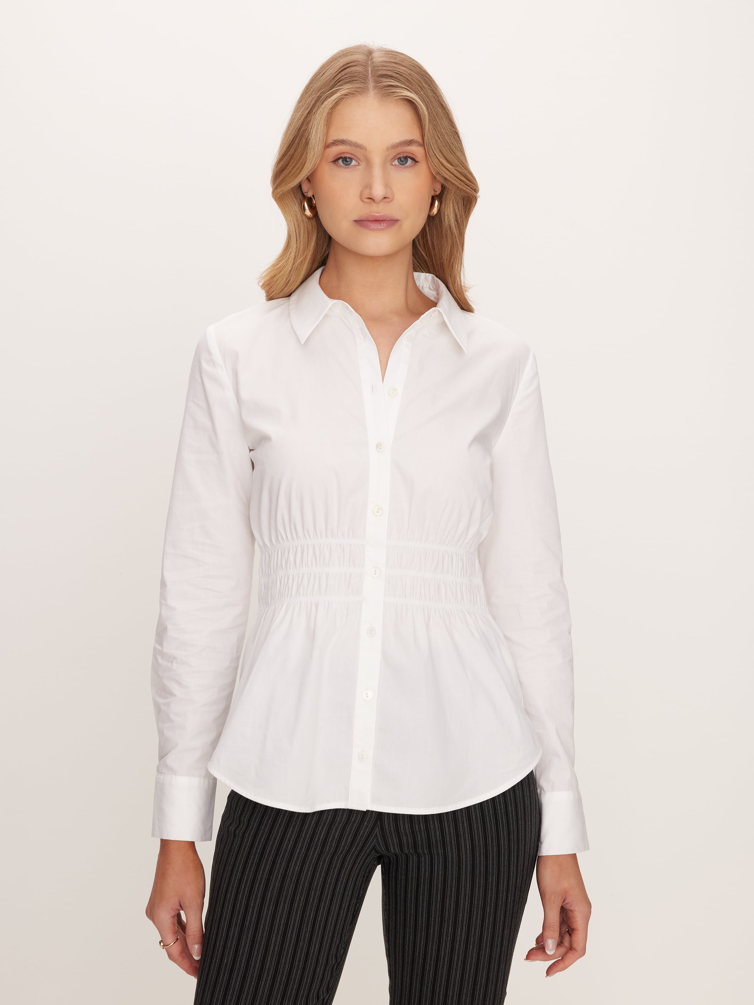 Stella Long Sleeve Cotton Shirt - Dotti Online