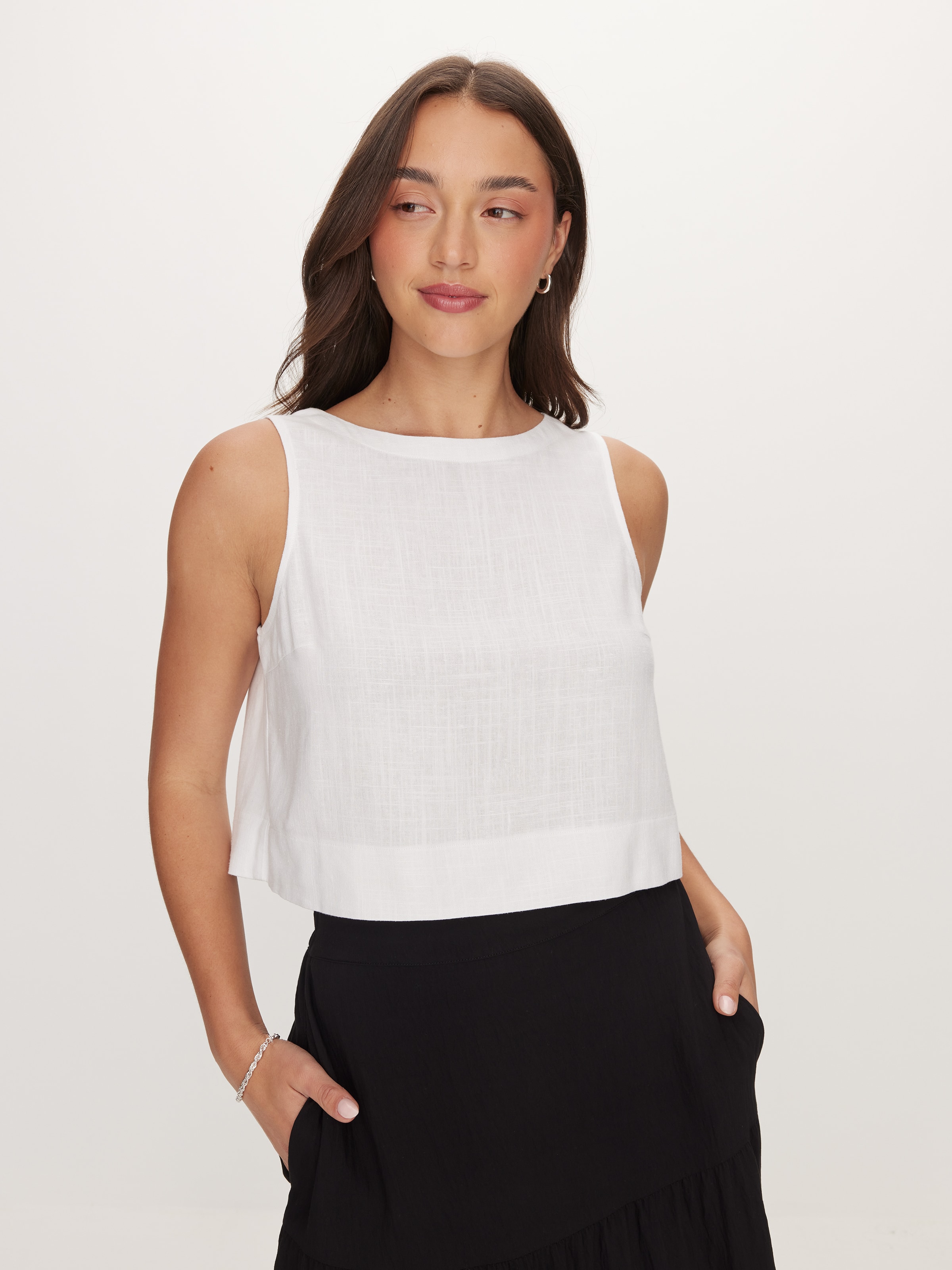 Emmie Top Bright White - Dotti Online