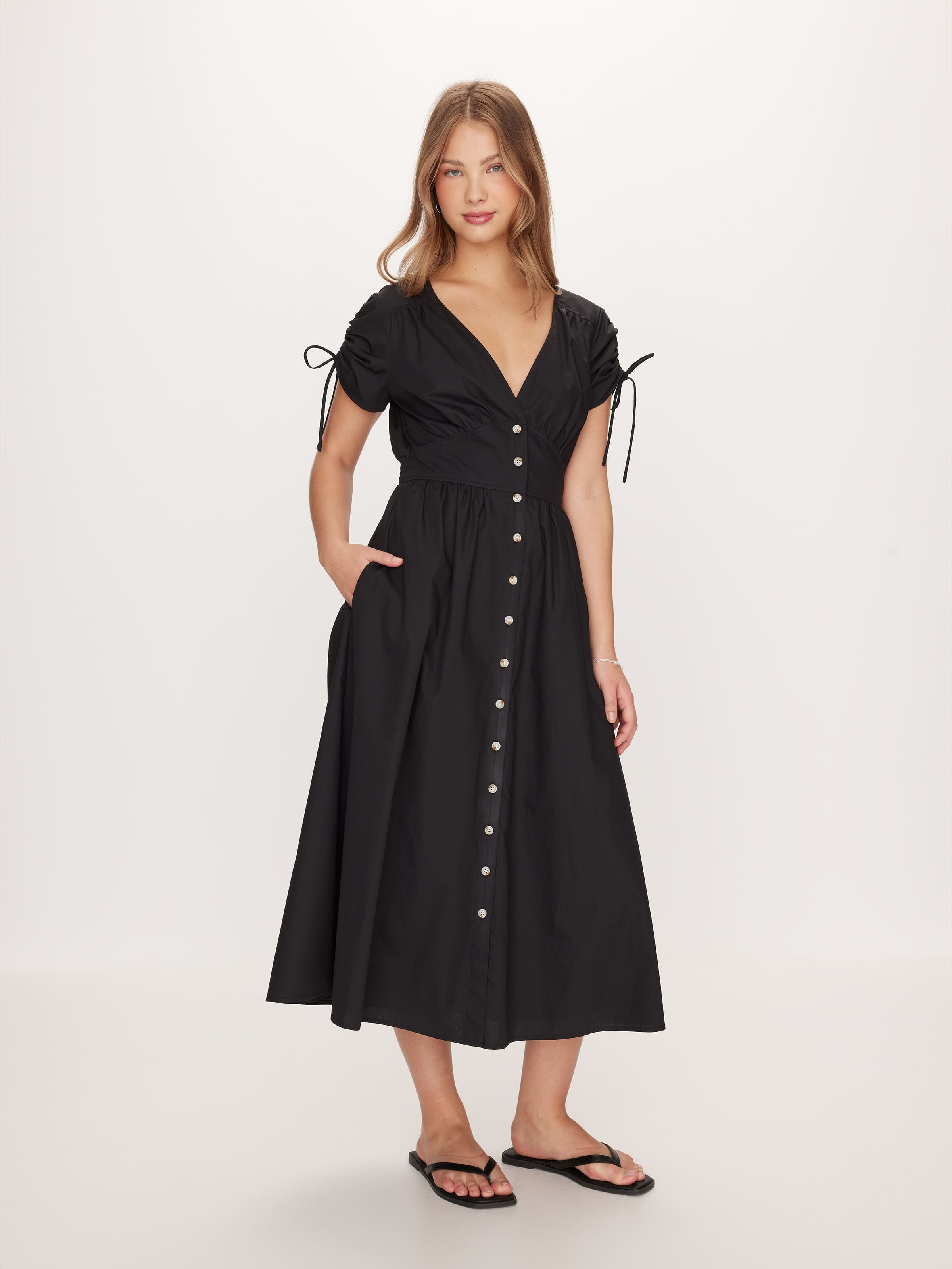 Milly Short Sleeve Midi Dress - Dotti Online