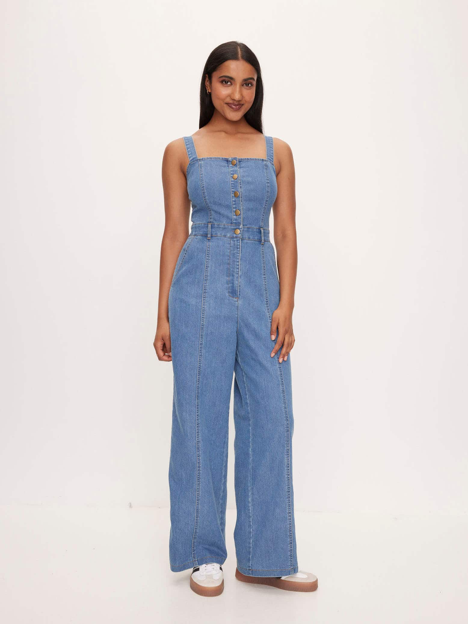 Jodie Denim Jumpsuit - Dotti Online