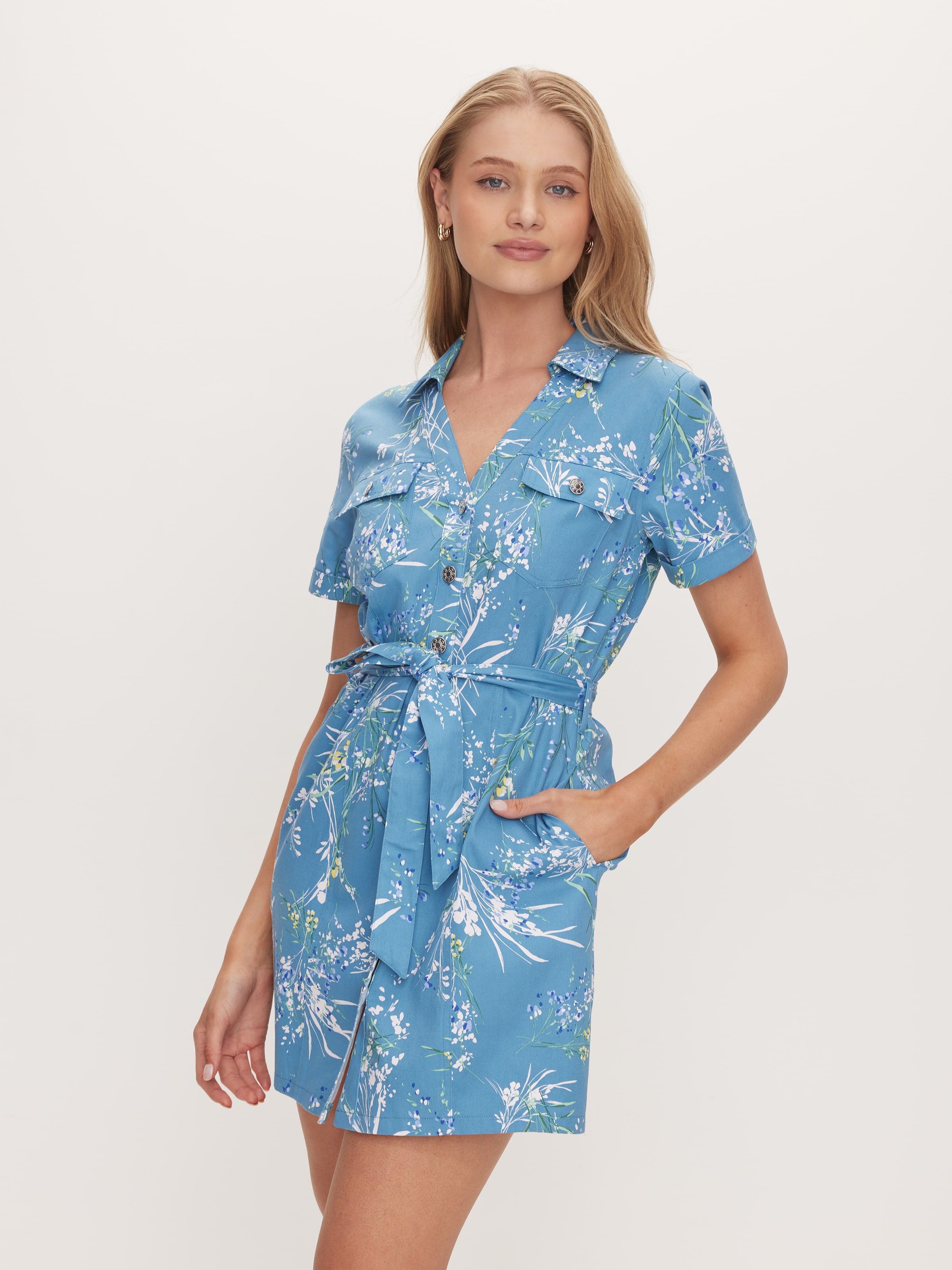 Kenya Denim Mini Dress - Dotti Online