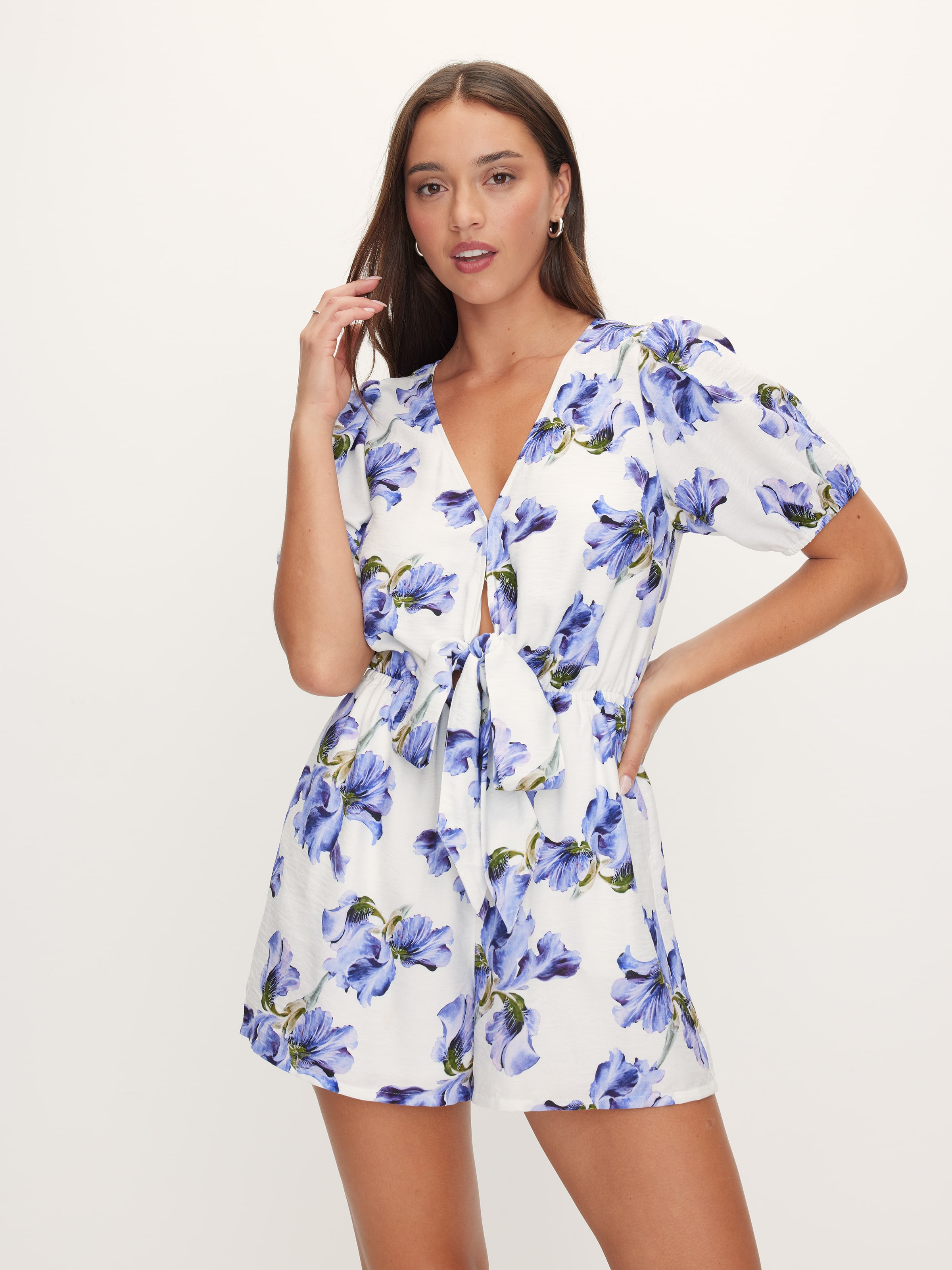 Ava Tie Front Playsuit - Dotti Online