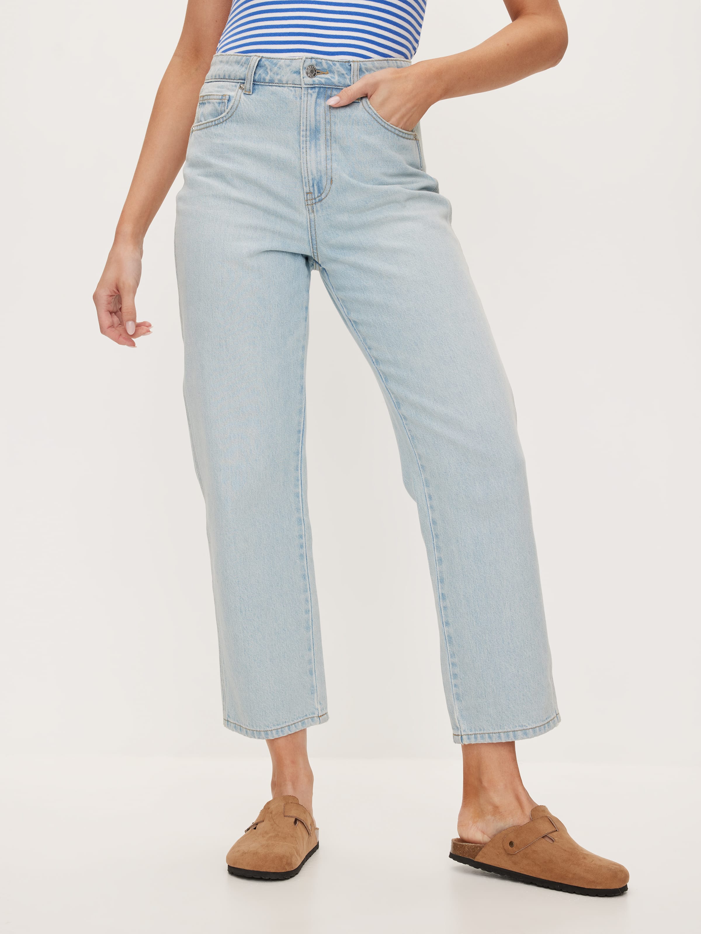 Wren Ridgid Straight Jeans New Bleach - Dotti Online