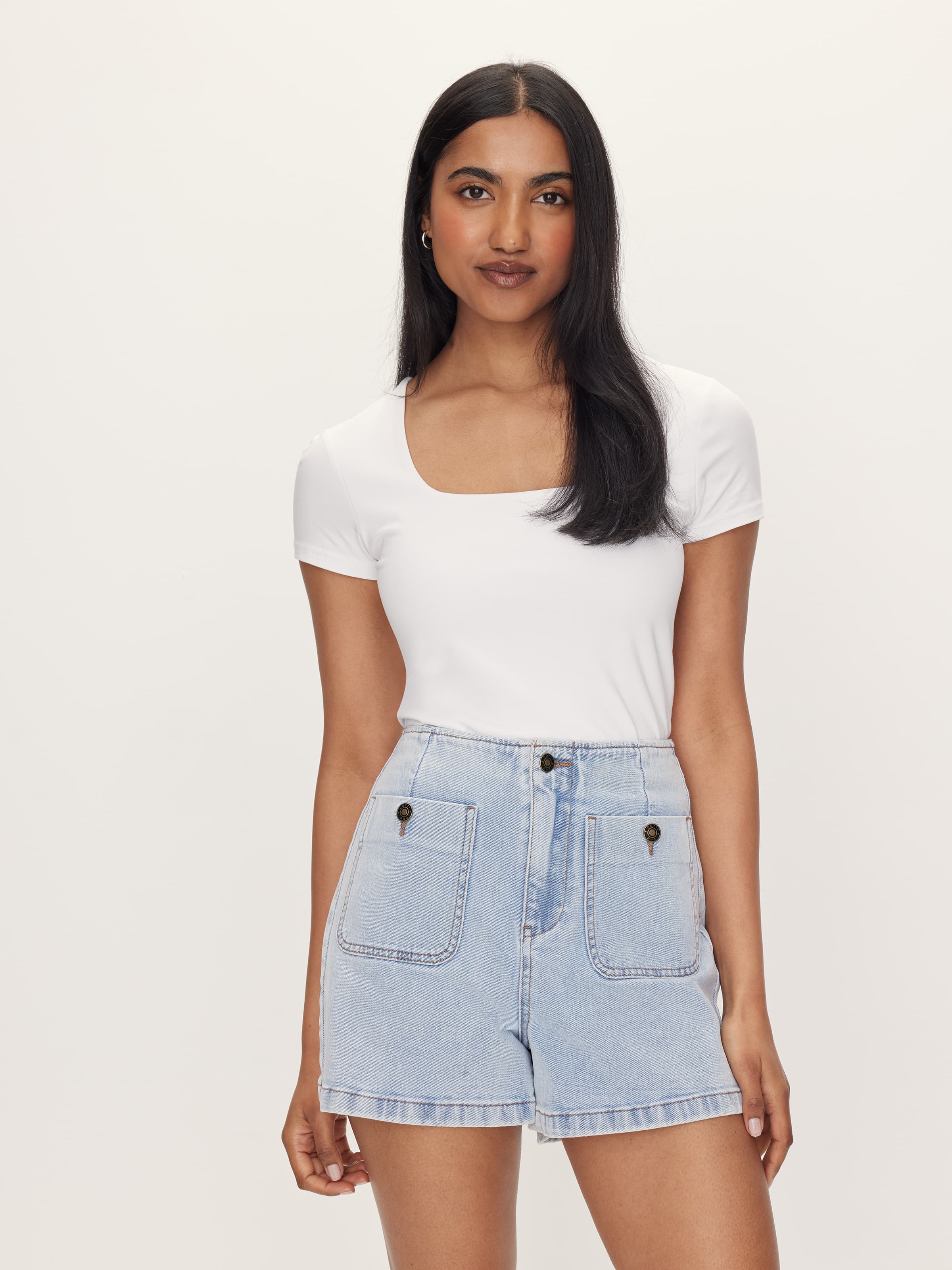 Josie Denim Short Bleach - Dotti Online