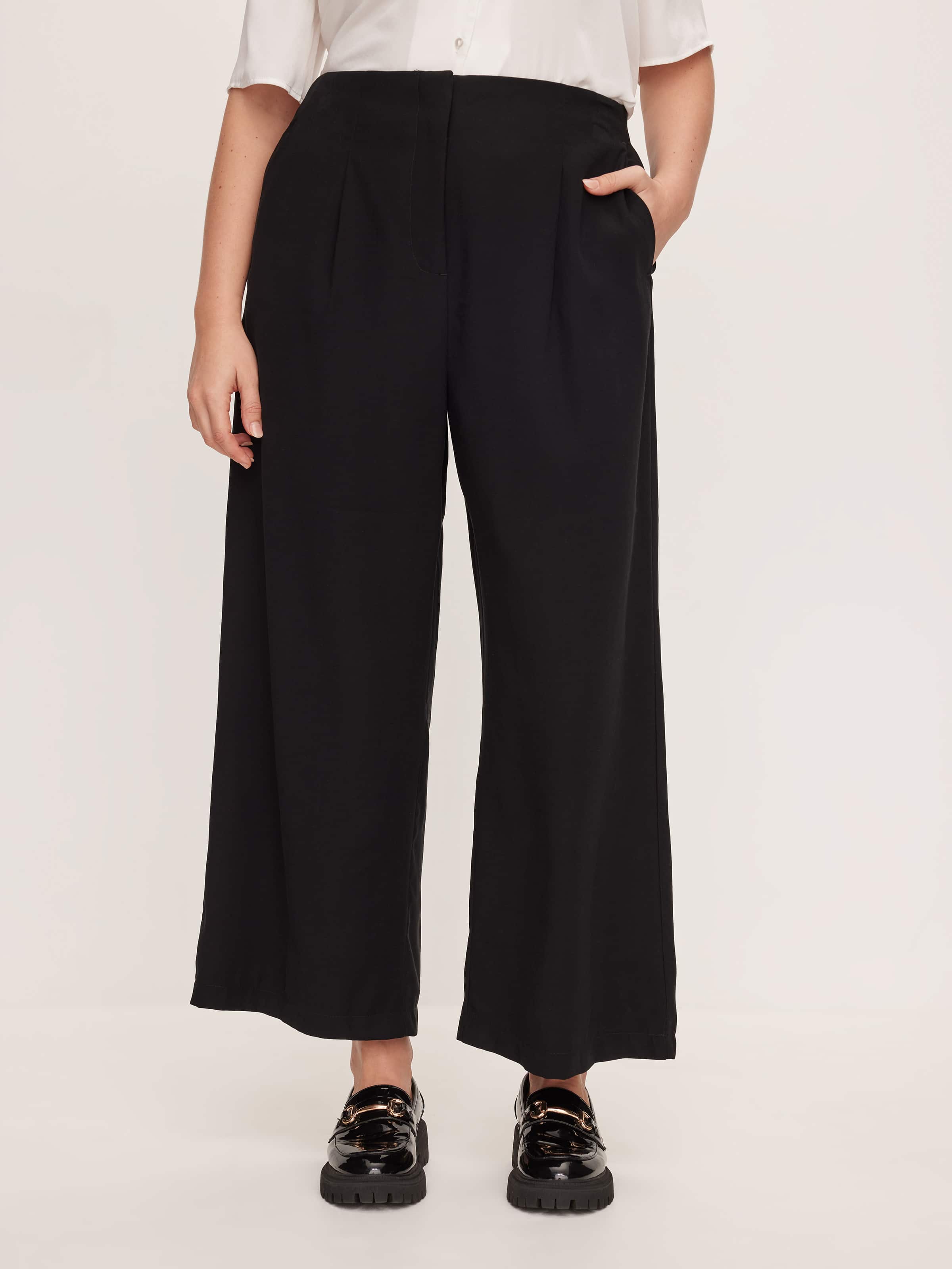 Grown On Waist Wide Leg Black - Dotti Online