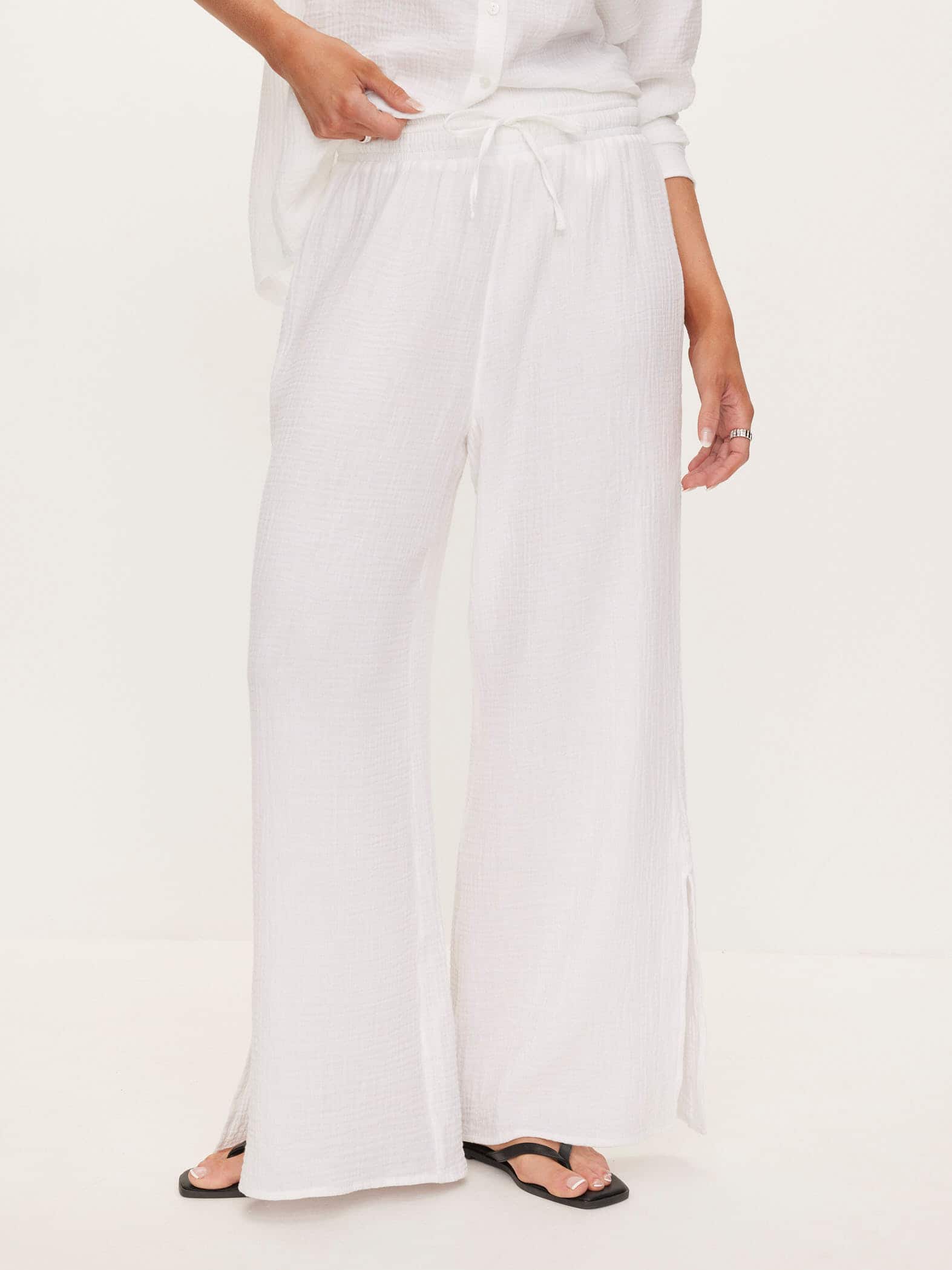 Mina Cotton Waffle Pant - Dotti Online