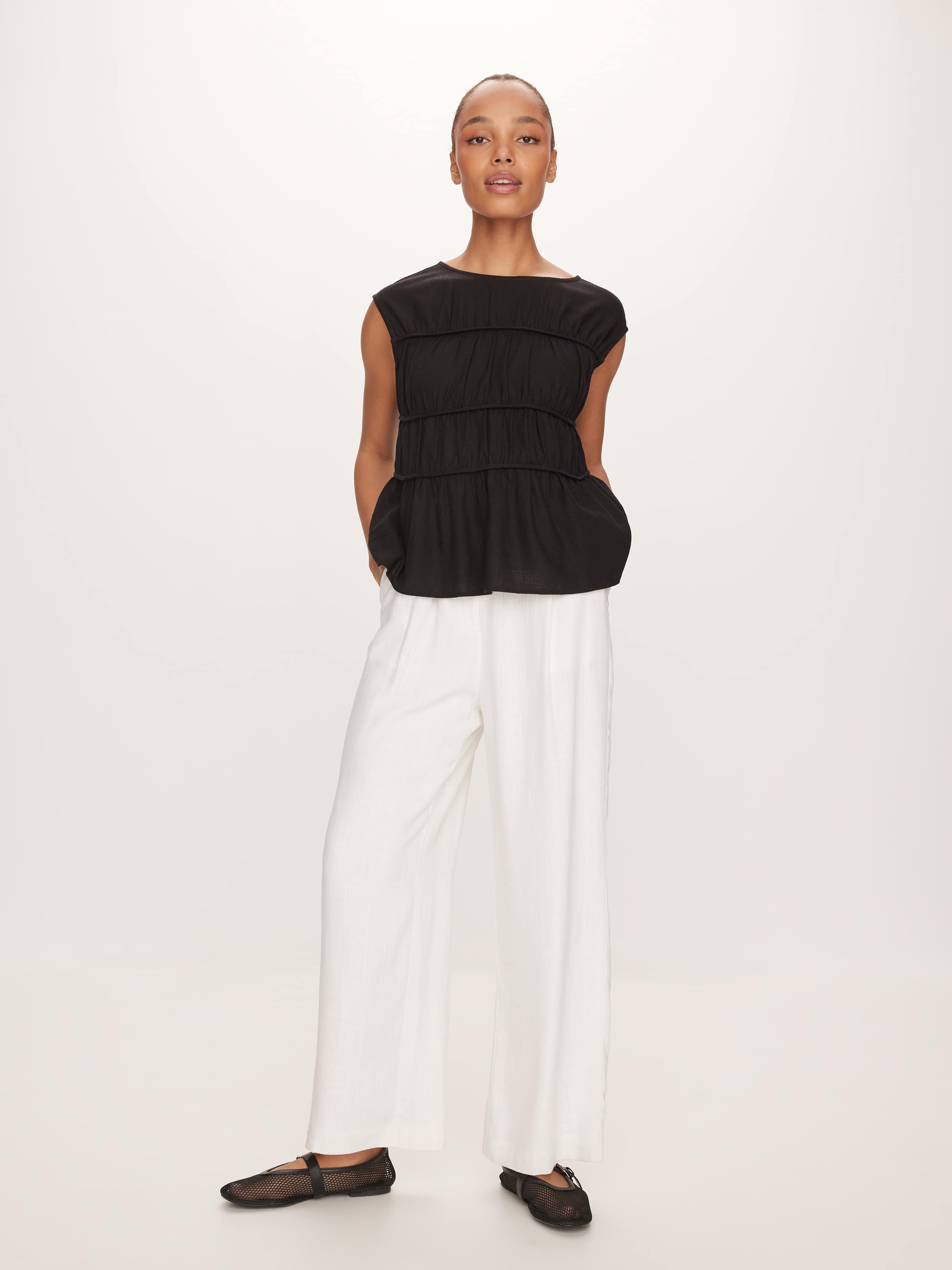 Clara Pant White - Dotti Online