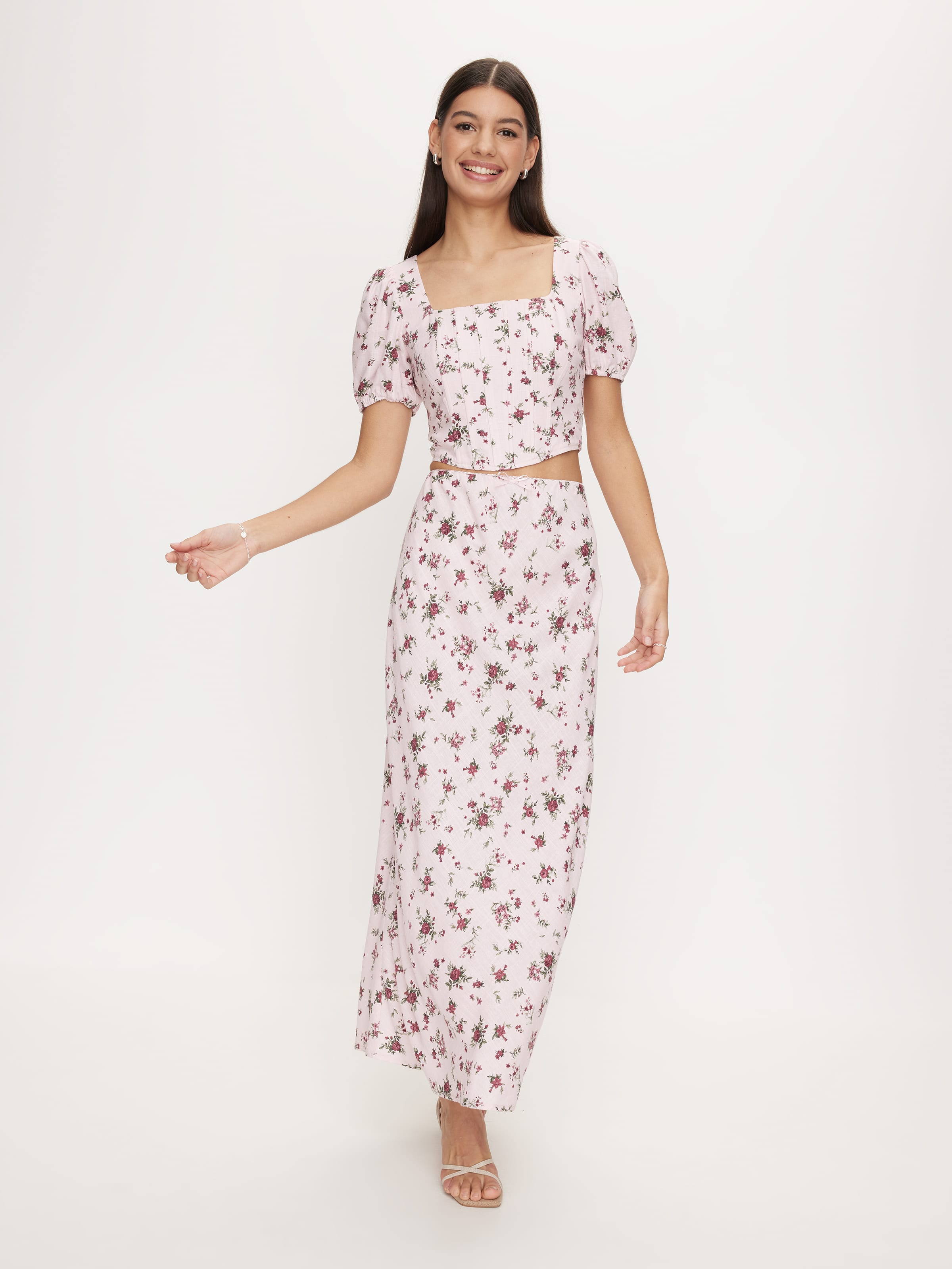 Belle Slip Skirt Rose Blossom - Dotti Online