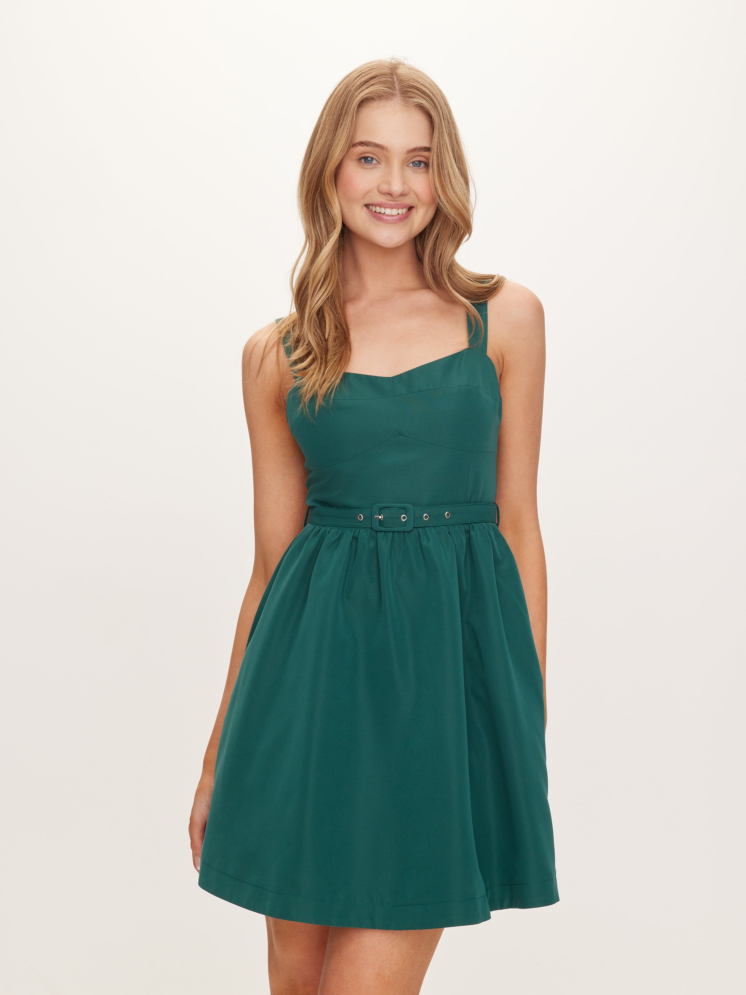 Maria Mini Dress Deep Teal - Dotti Online
