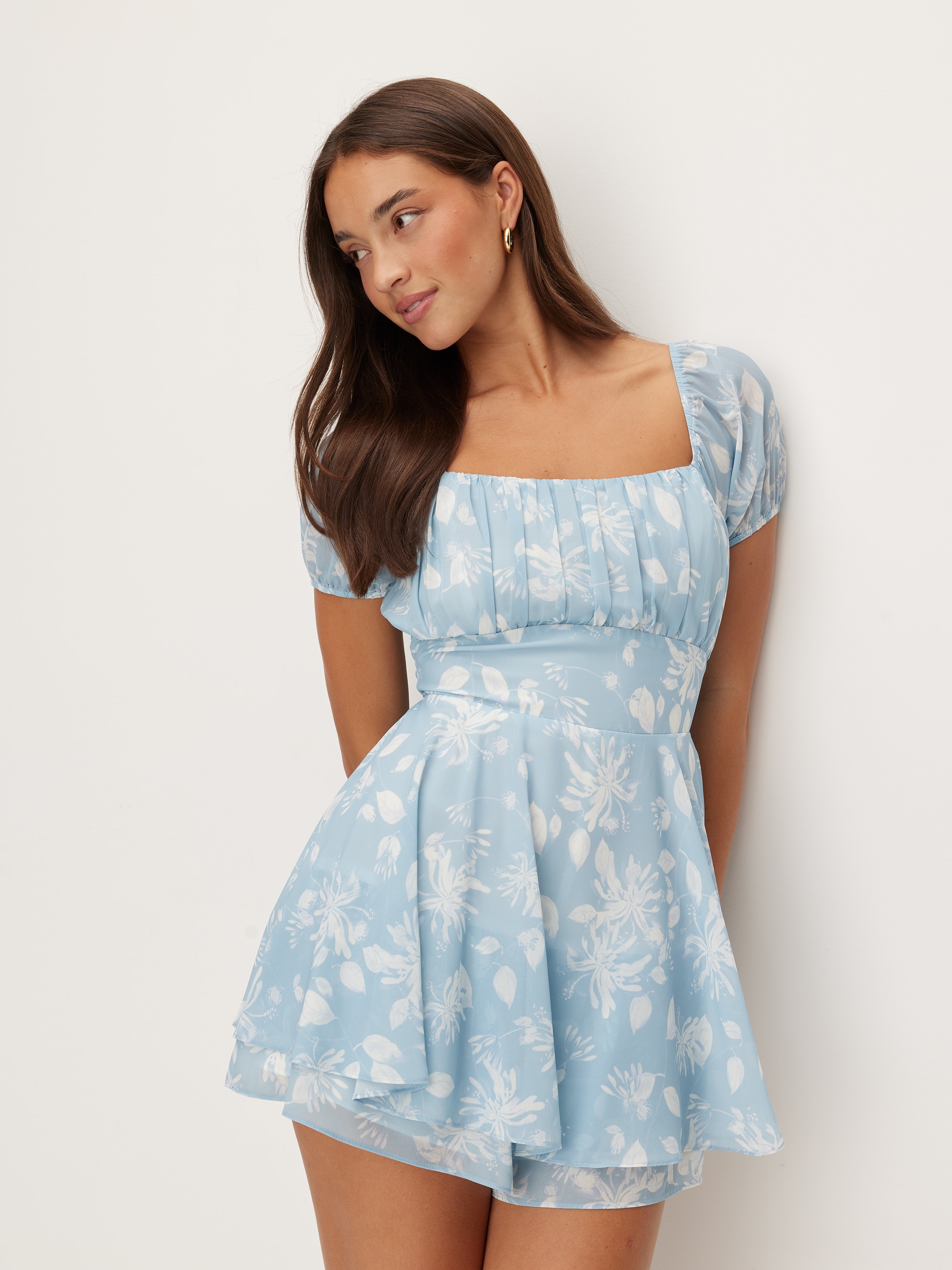 Josey Gathered Mini Playsuit - Dotti Online