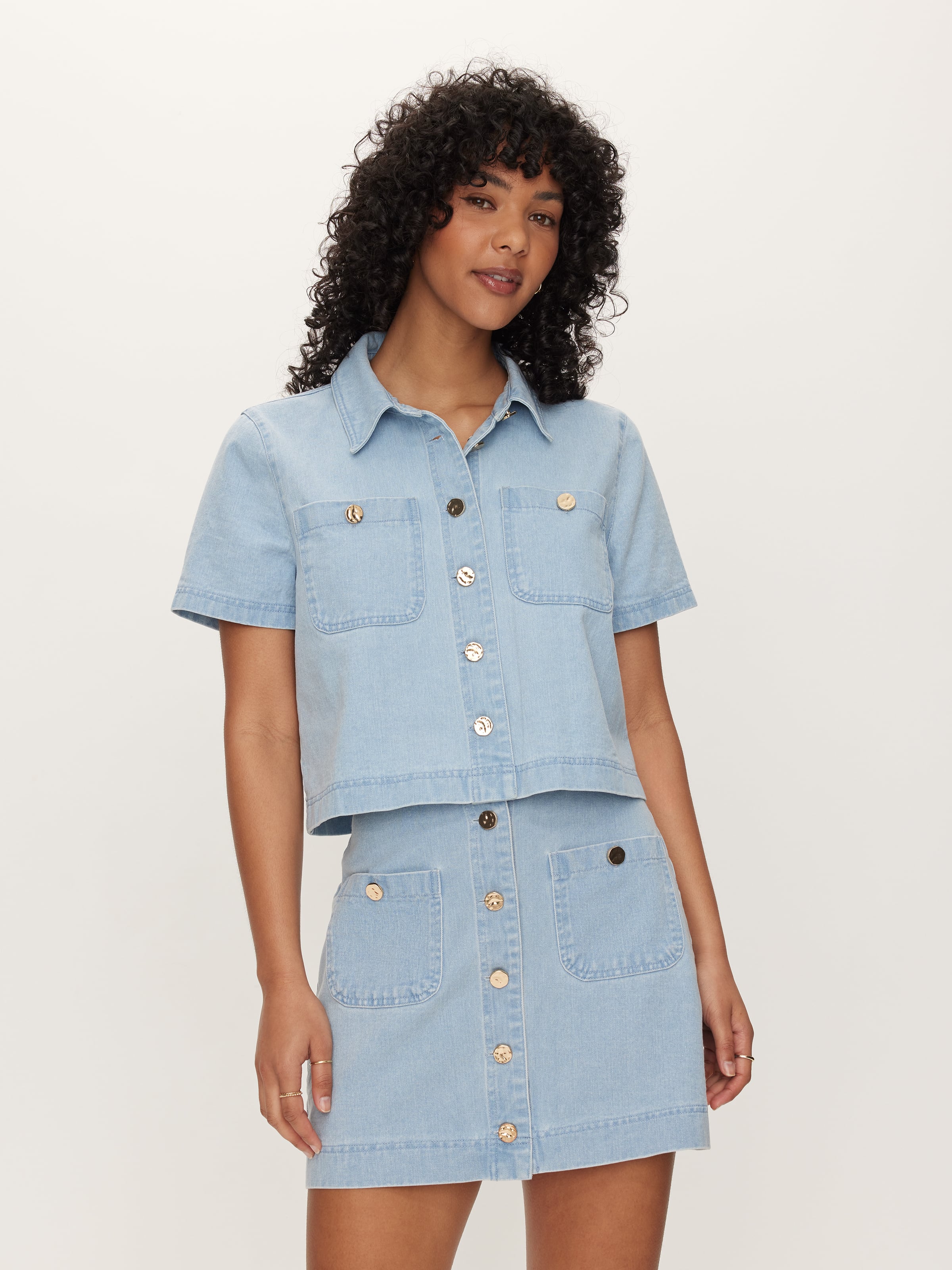 Ivy Short Sleeve Shacket - Dotti Online