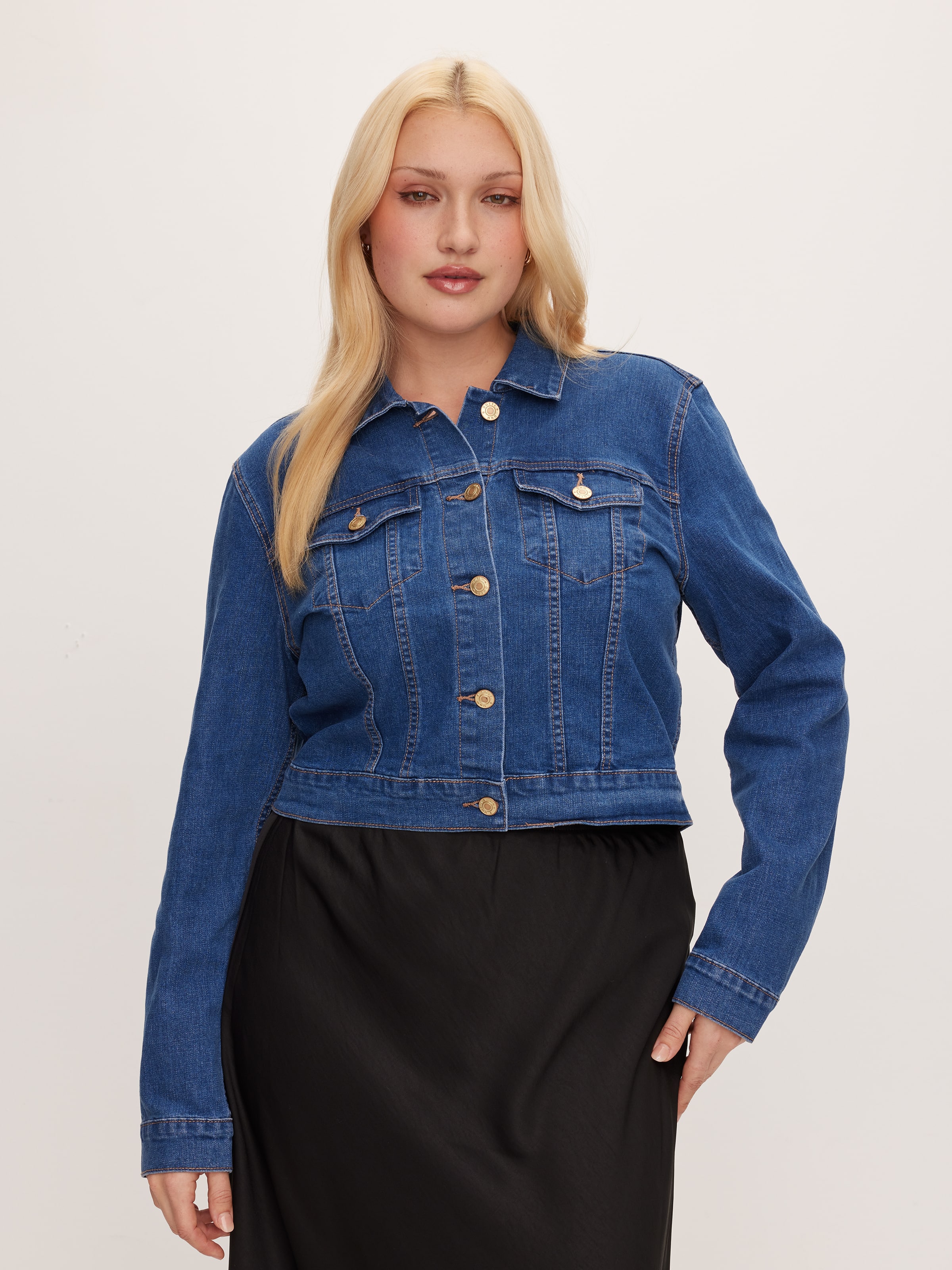 Crop Denim Jacket - Dotti Online