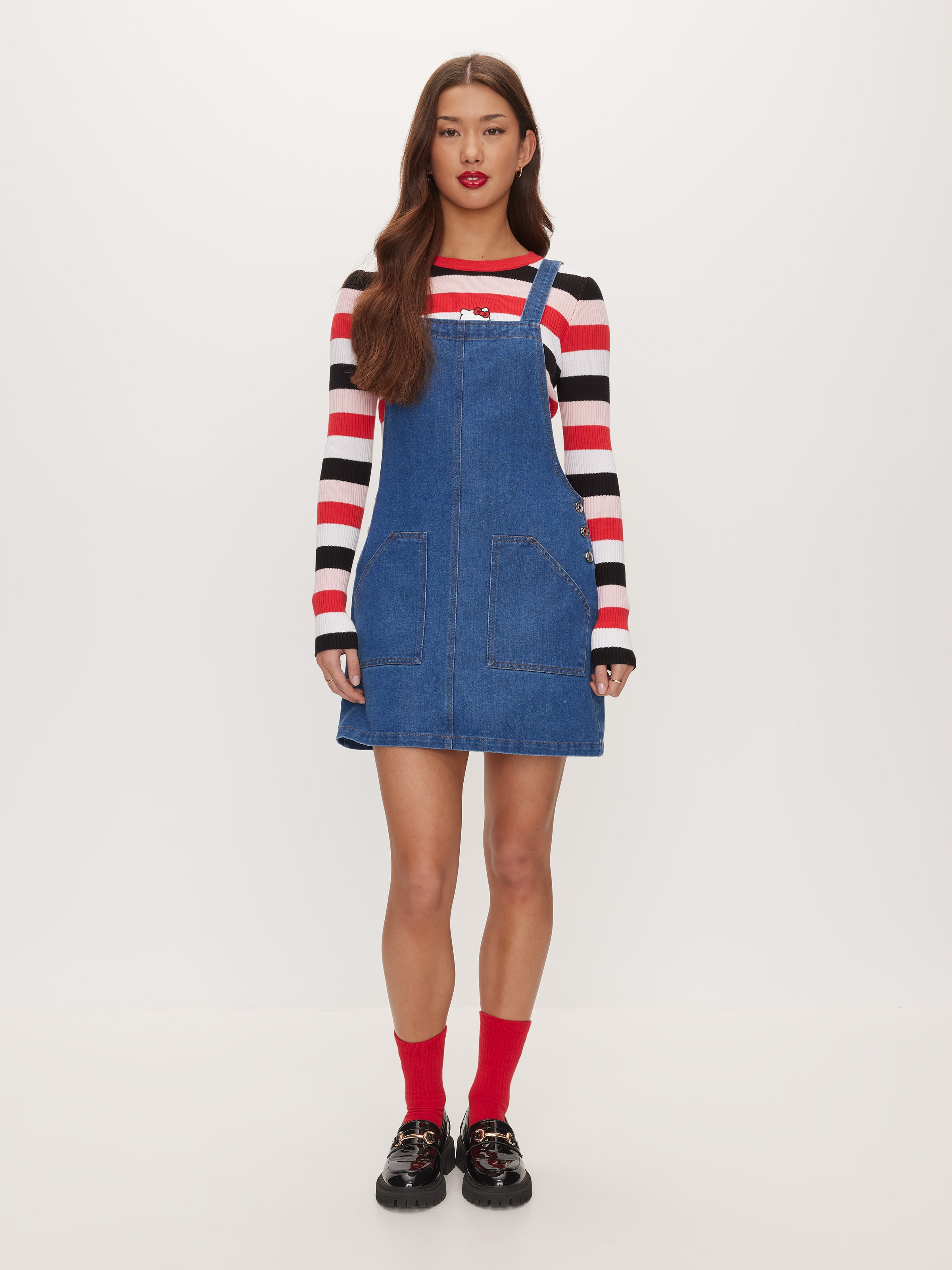 Lyra Denim Pini Dress - Dotti Online