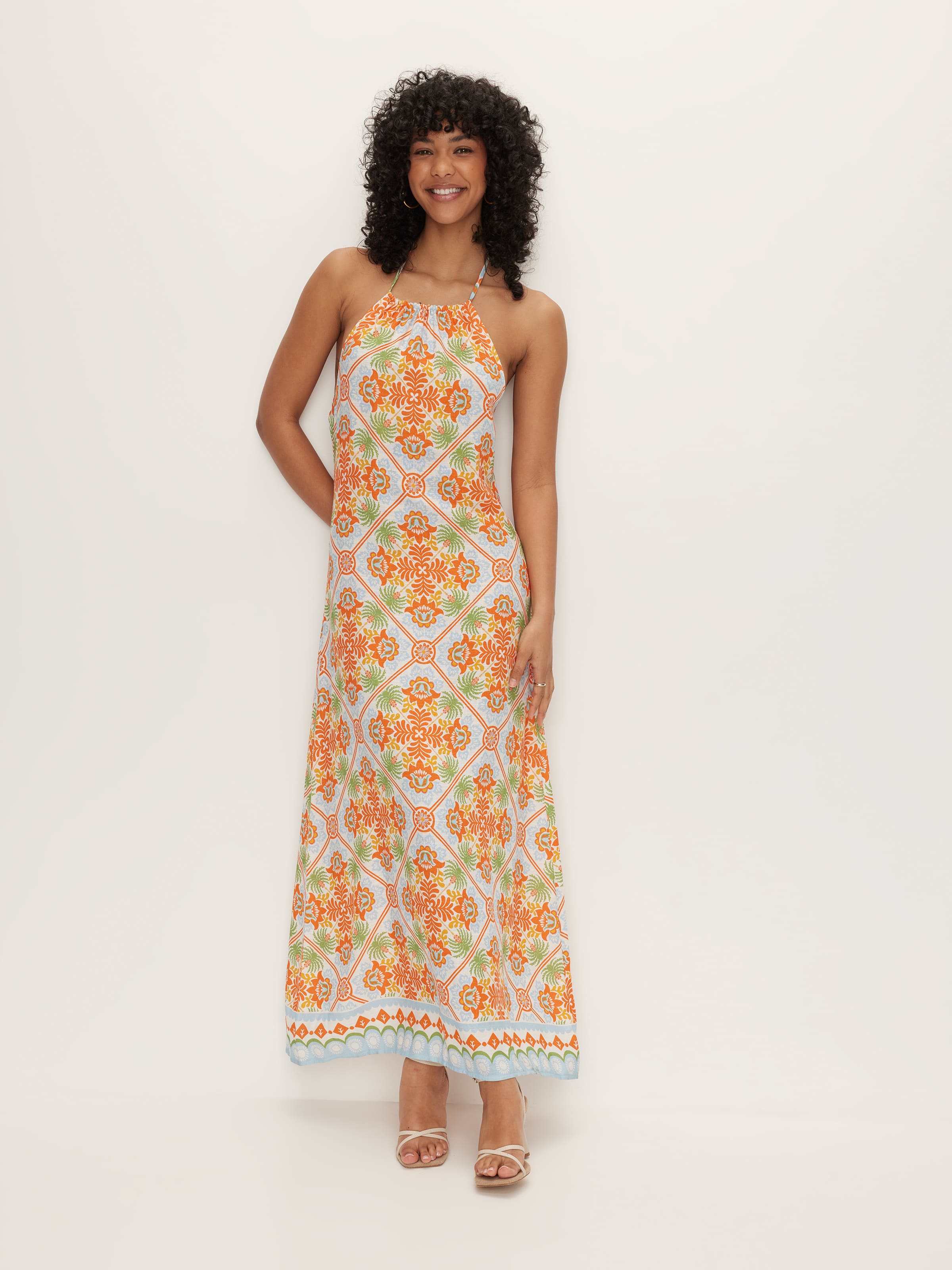 Tahiti Halter Maxi Dress - Dotti Online