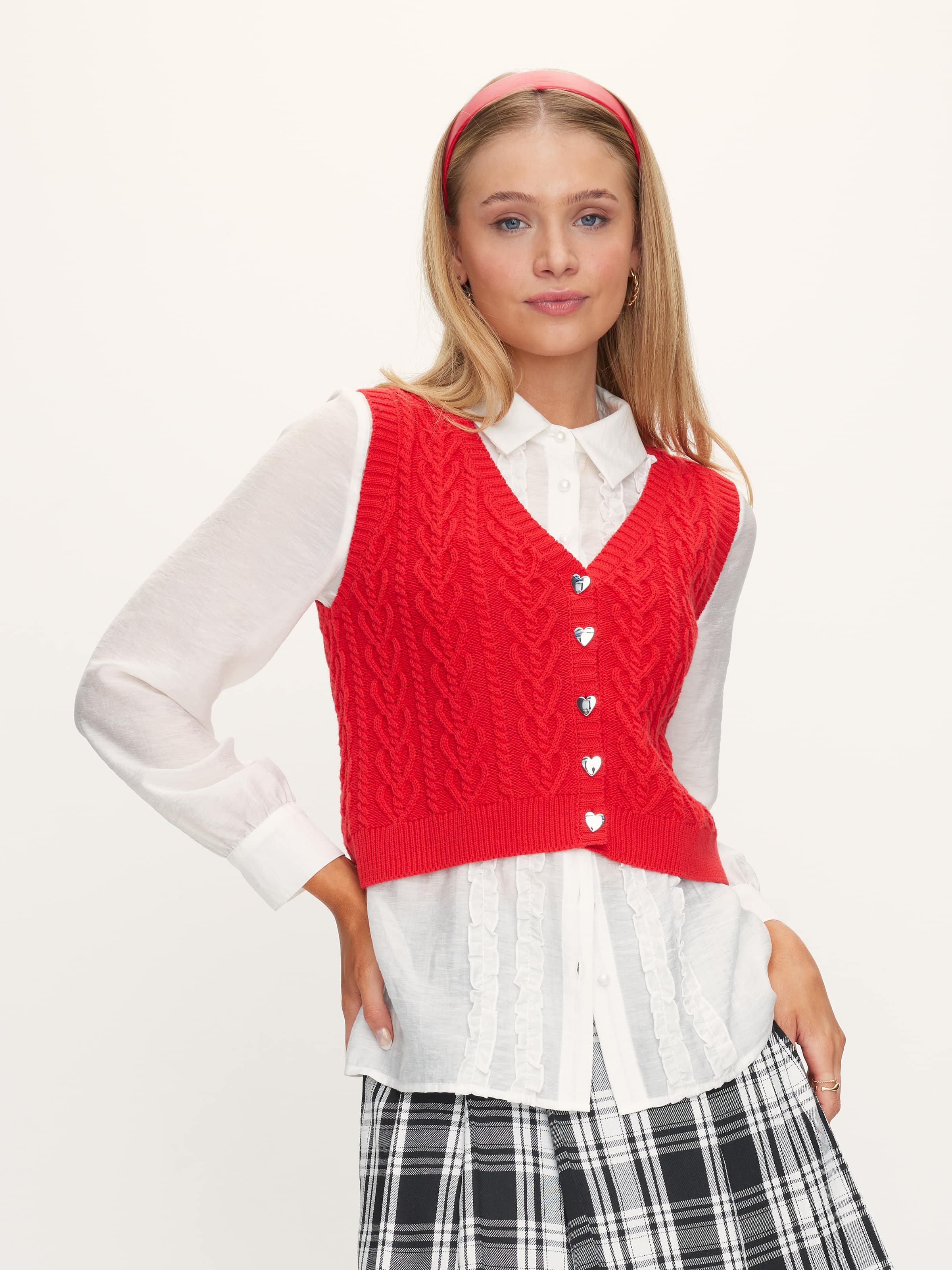 Betty Preppy Sweater Vest - Dotti Online