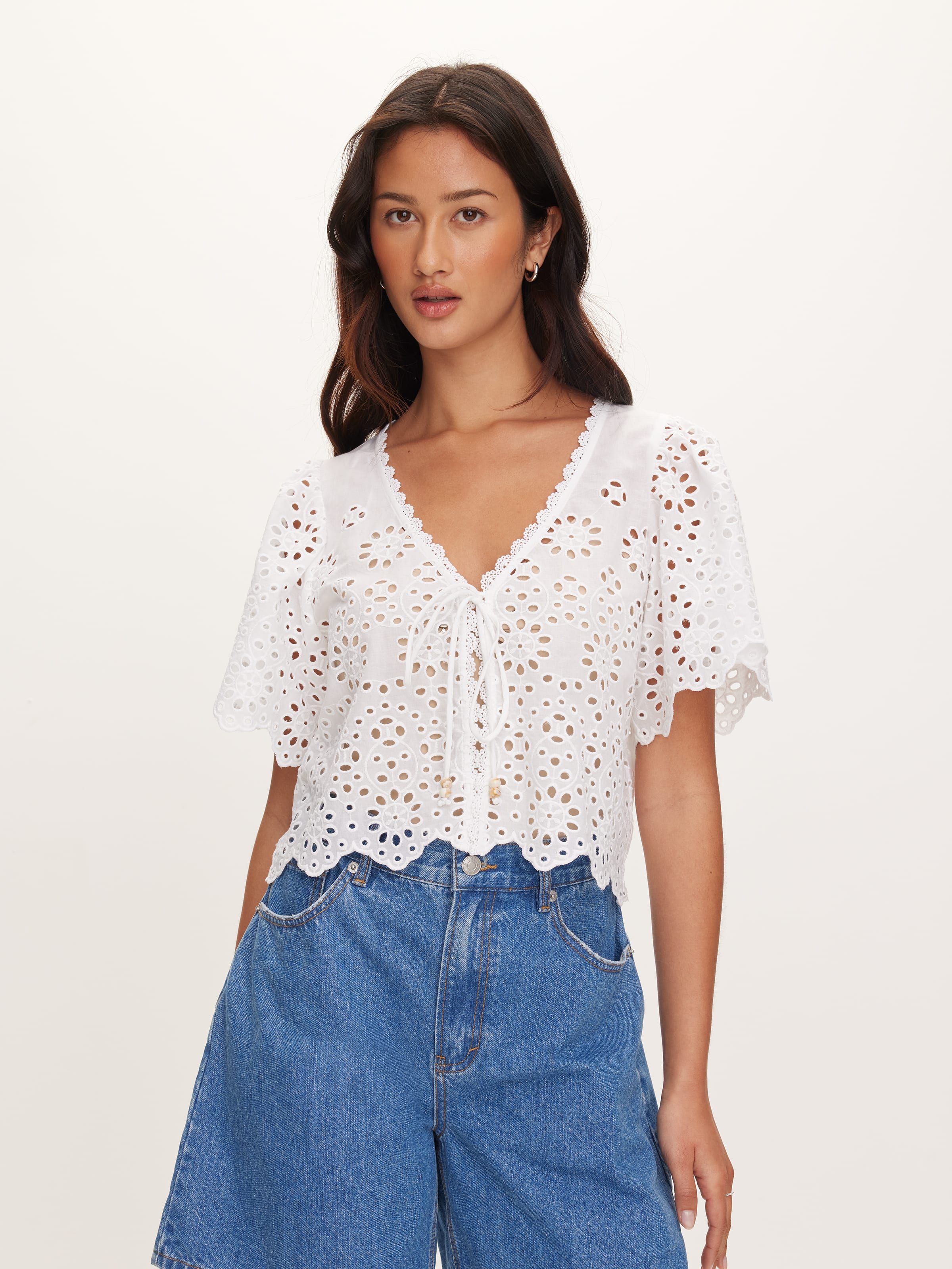 Zephyr Top White - Dotti Online