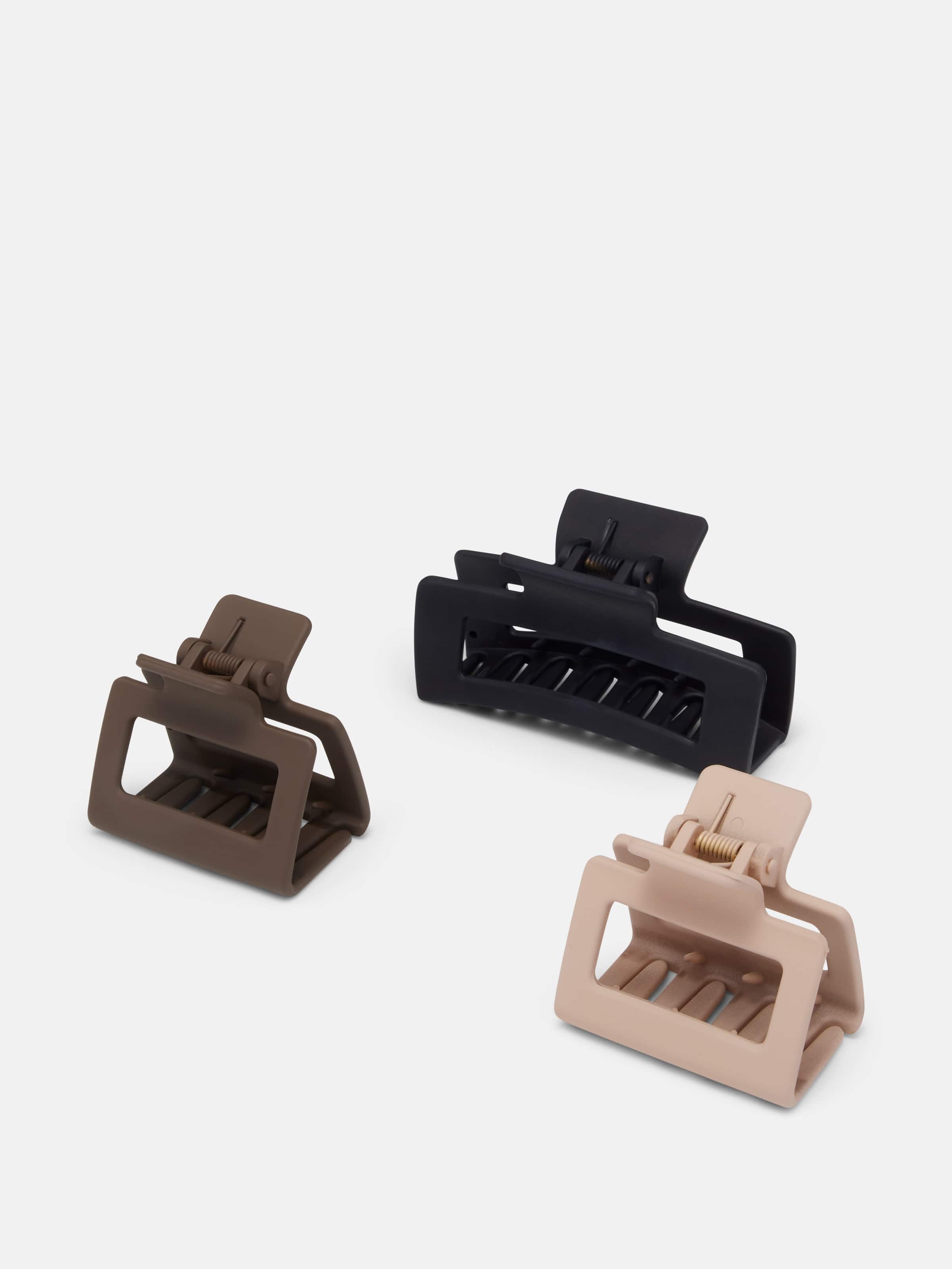 3 Hair Claw Multi Pack - Dotti Online