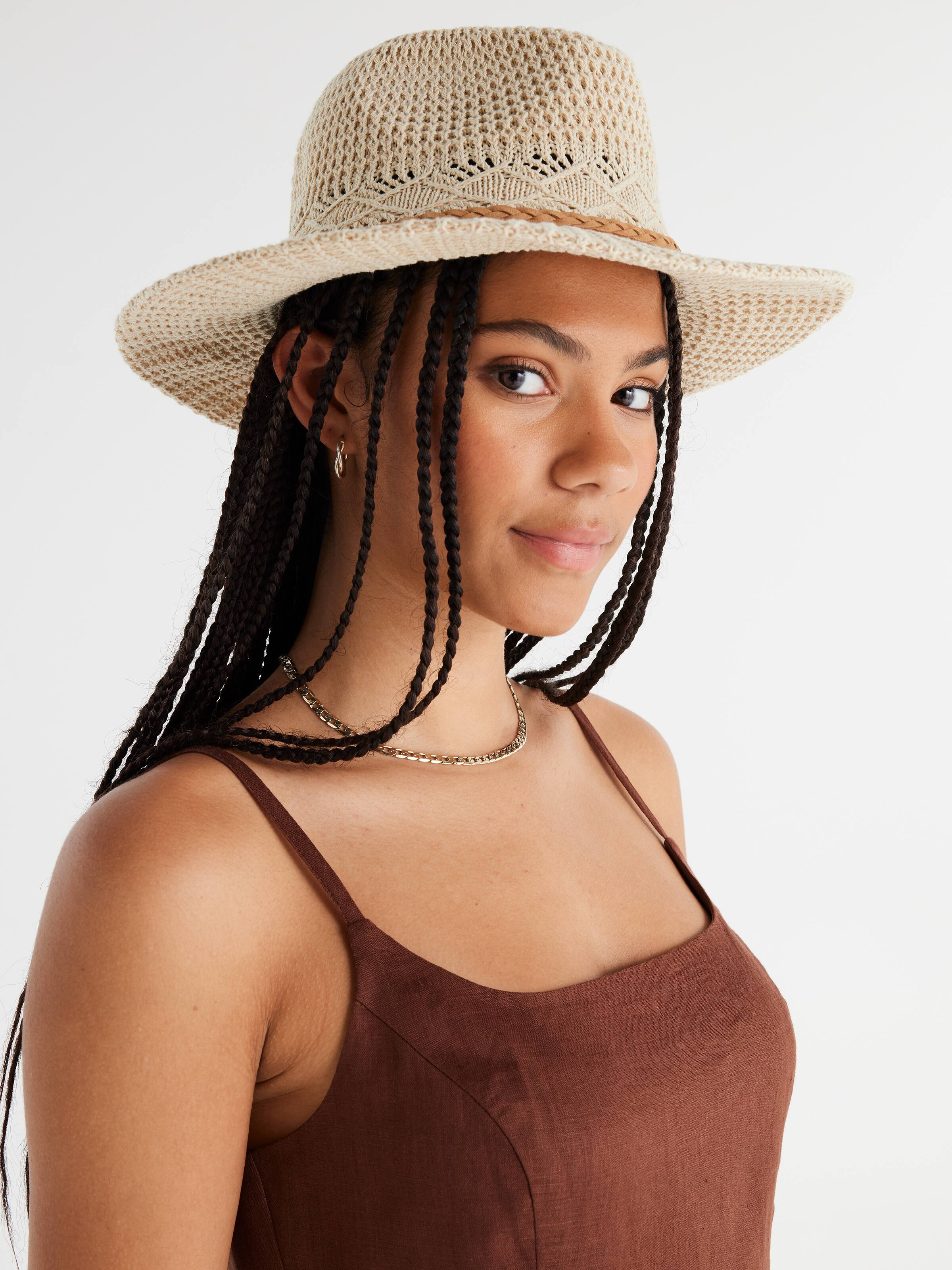 Acrylic Panama Hat Natural - Dotti Online